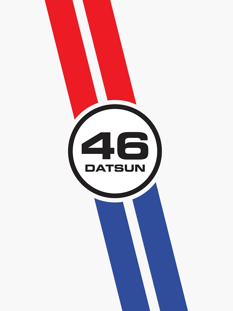 "Vintage Datsun Racing Livery" Sticker by colinbrunt | Redbubble
