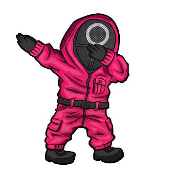 "Squid Dab Circle Guard Squid Game Sticker" Sticker for Sale by ...