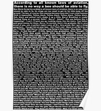 Bee Movie Script Meme: Posters | Redbubble