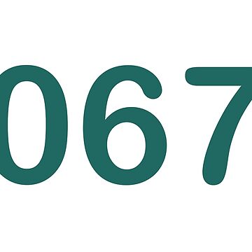 "067" Sticker for Sale by MABbluefields | Redbubble