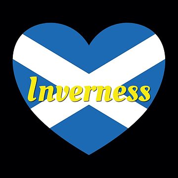 "Inverness Scotland UK Scotland Flag Heart - Inverness" Canvas Print ...
