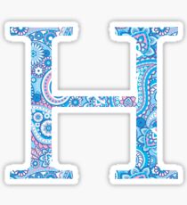 Letter H Stickers | Redbubble