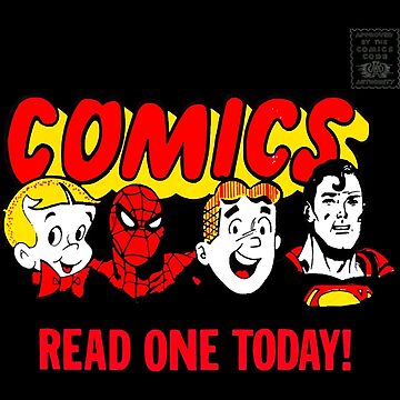 "COMICS Read One Today! Vintage Sign " Sticker for Sale by SarahScottI ...