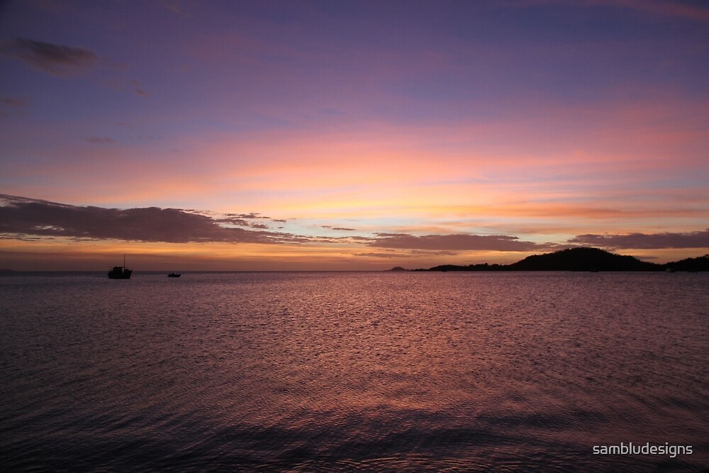 "Purple Sunset, Seisia, Cape York" by sambludesigns | Redbubble