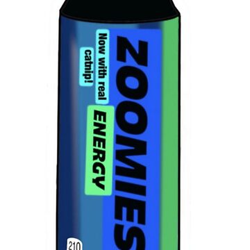 "Zoomies energy by NateMakesStuff" Sticker for Sale by Catwithhardhat ...