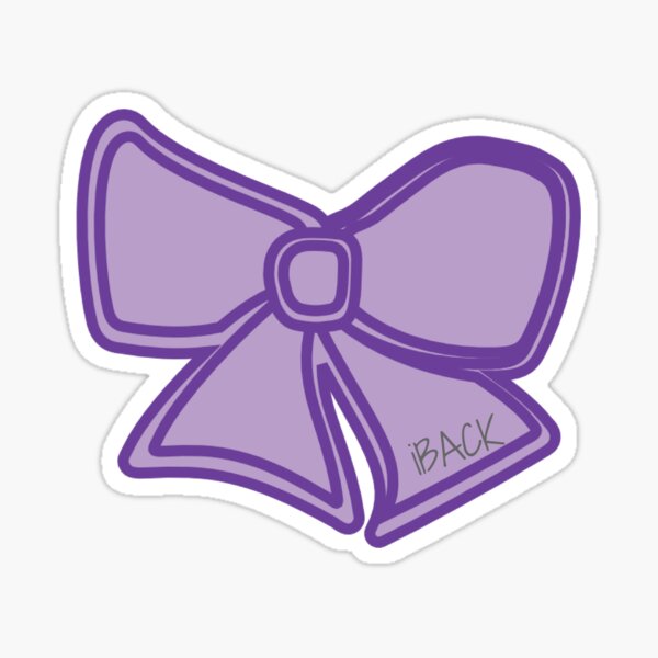 Cheer Bow Stickers | Redbubble
