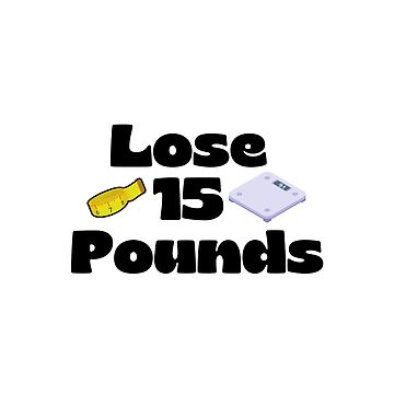 "Lose 15 Pounds Vision Board" Sticker for Sale by LoA-Lady | Redbubble
