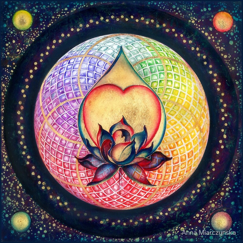 ""The Drop of Golden Rain" - Mandala of Wealth" by Anna Miarczynska ...