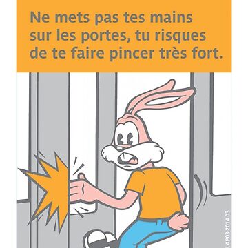 "Serge the metro rabbit Sticker" Sticker for Sale by KARENPEARSO ...