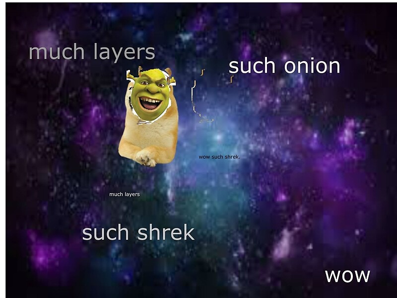 "shrek doge" by brianaheartsyu | Redbubble
