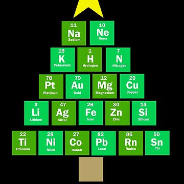 " Chemis-Tree , Science Christmas tree" Poster for Sale by ...
