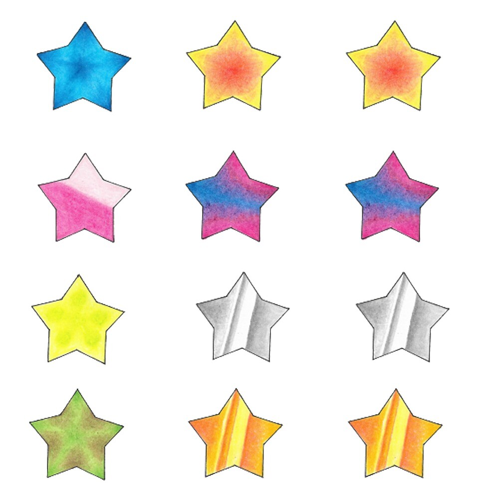 "Assorted Colored Pencil Stars" by Paradox-of-Man | Redbubble