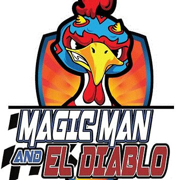 "Magic Man and El Diablo" Poster for Sale by BadgertheBagel | Redbubble