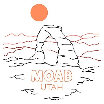 "Moab Utah Line Art" Cap for Sale by ethnicdrawing | Redbubble