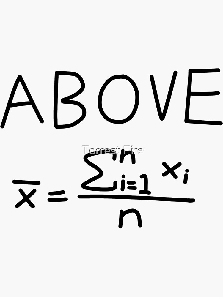 "Above Average" Sticker by TorrestFire | Redbubble