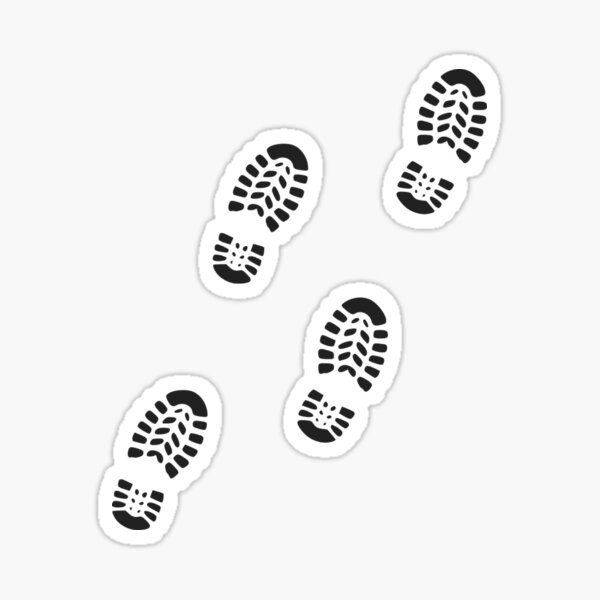 Footstep Stickers | Redbubble