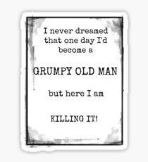 Grumpy Old Man Stickers | Redbubble