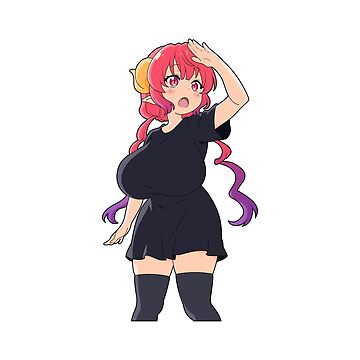 "Miss Kobayashi's Dragon Maid Ilulu" Sticker for Sale by ChibiCheems ...