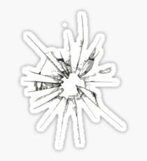 Broken Glass Stickers | Redbubble