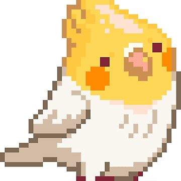 "Cockatiel Pixel Art" Sticker for Sale by bleachonthbeach | Redbubble