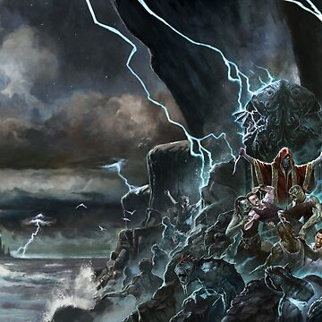 "Cults of Cthulhu - front and back cover by Loïc Muzy" Postcard for ...