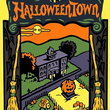 "Halloween Town Book" Photographic Print for Sale by airbearornelas ...