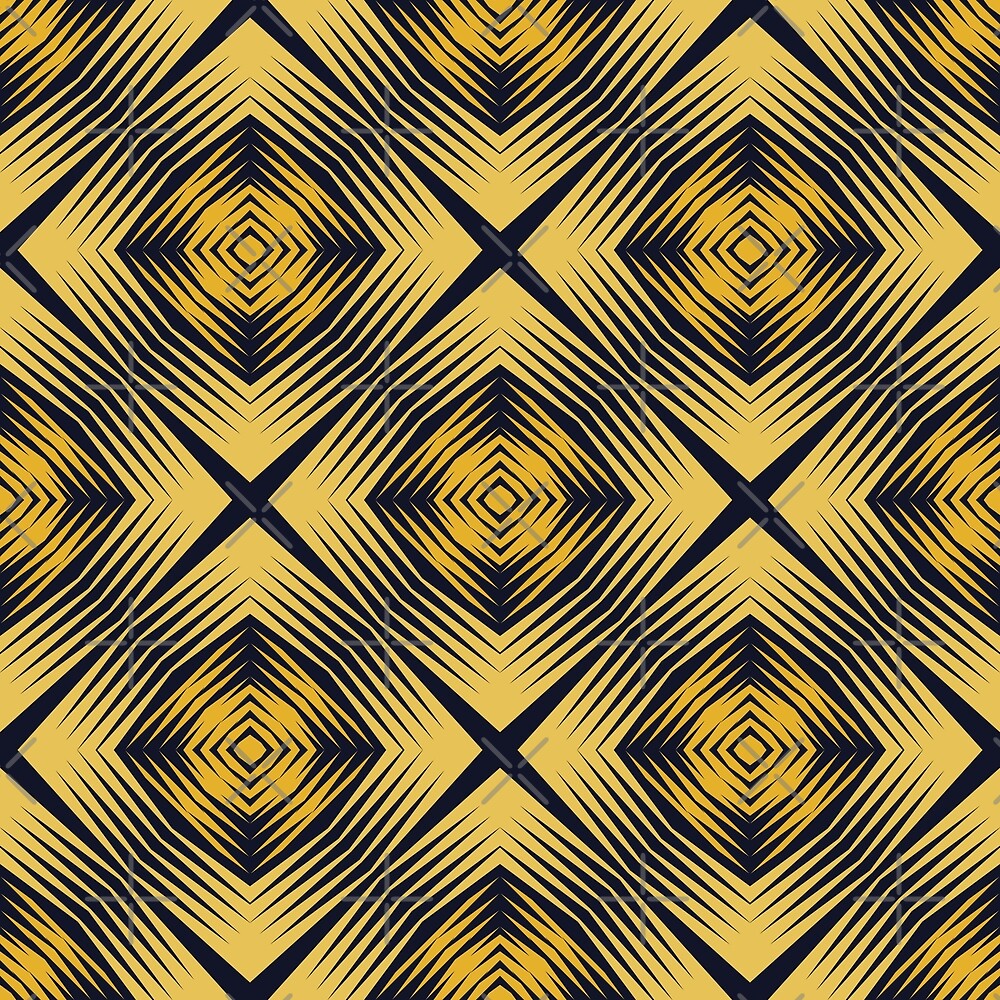 "Black and gold African tribal textile pattern art" by DADA635 | Redbubble