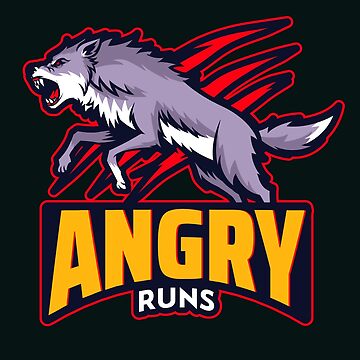 "ANGRY RUNS" Sticker for Sale by NEWDESIGNTEES | Redbubble