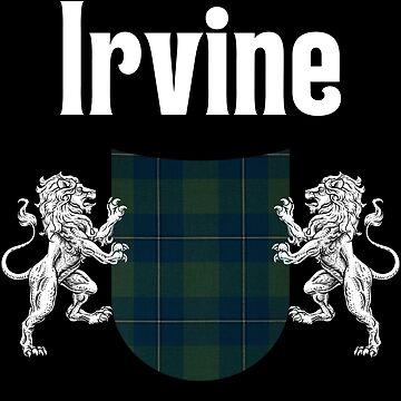 "Irvine Clan Scottish Name Coat Of Arms Tartan" Sticker for Sale by ...