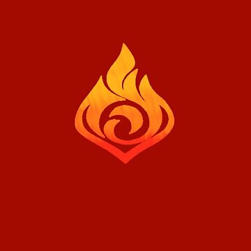 "Genshin Impact Pyro vision (dark background)" Pin for Sale by ...