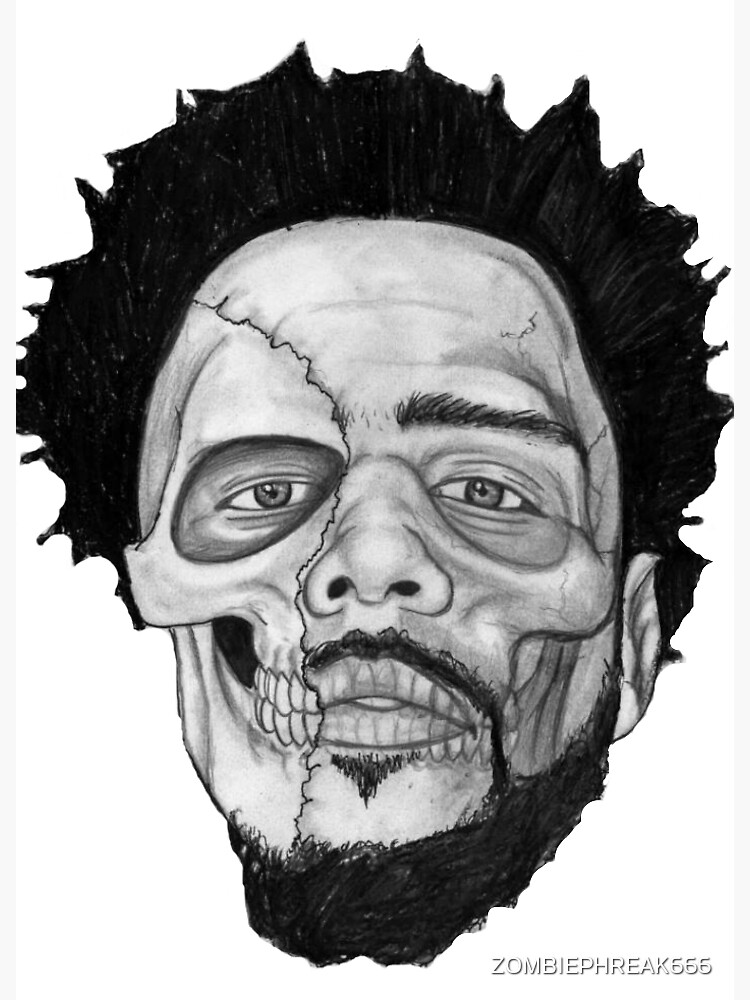 "Rap-Skull" Framed Art Print by ZOMBIEPHREAK666 | Redbubble