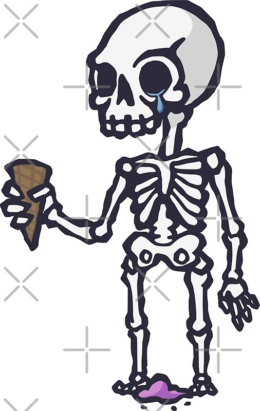 "Skeleton Ice Cream " by obinsun | Redbubble