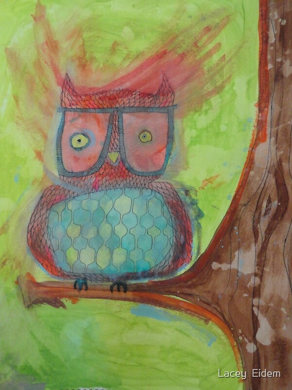 "Hipster Ass Owl" by Lacey Eidem | Redbubble