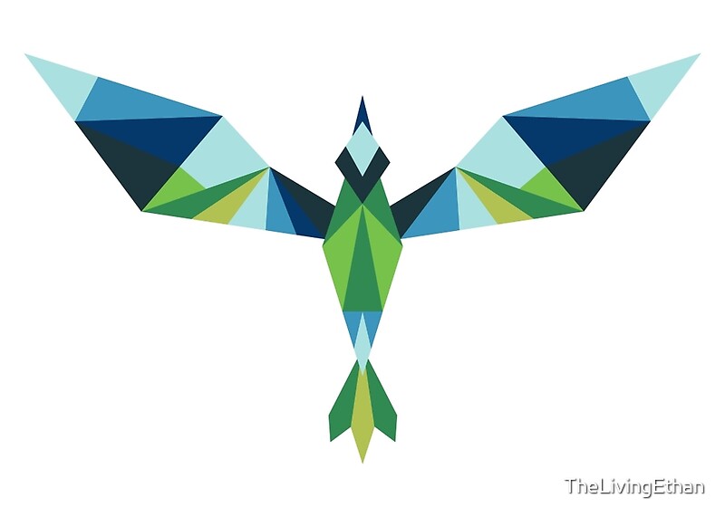 "Geometric Bird" by TheLivingEthan | Redbubble