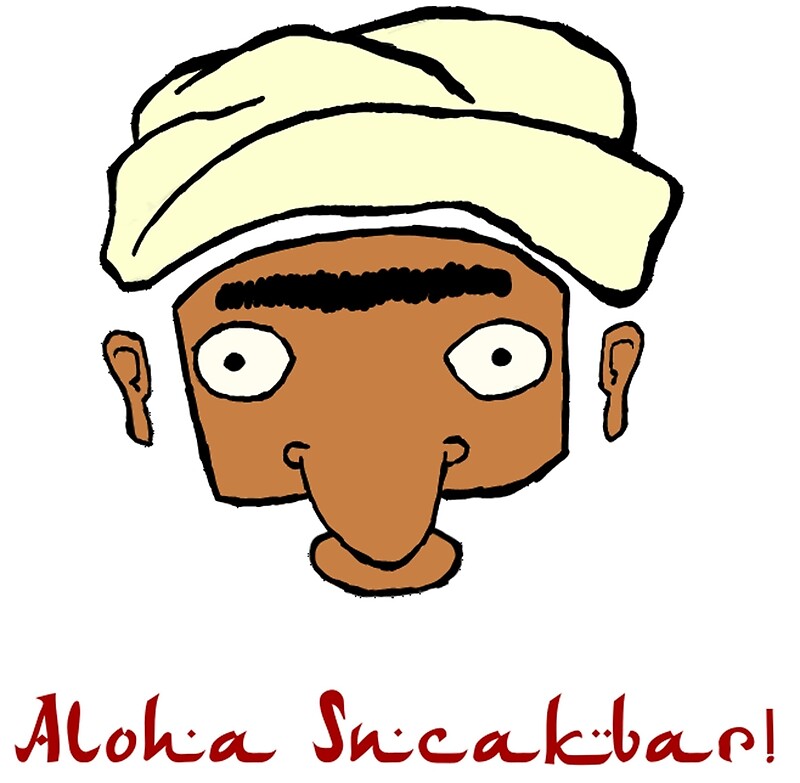 "Aloha Snackbar!" by Miclogibear | Redbubble