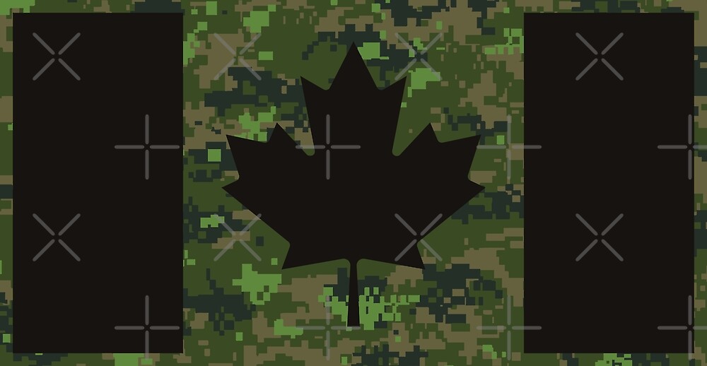"CADPAT Camo Canadian Flag" by WarFlags | Redbubble
