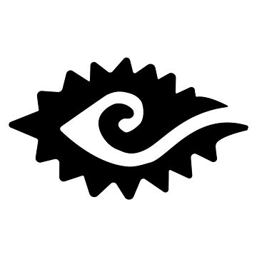 "Aztec Sea Shell Tribal Symbol" Sticker for Sale by boneytoes | Redbubble