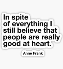 Anne Frank Stickers | Redbubble