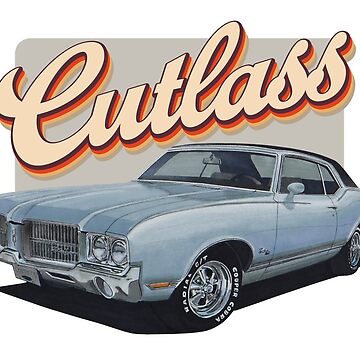 "Classic Cutlass" Sticker for Sale by Yourauto | Redbubble