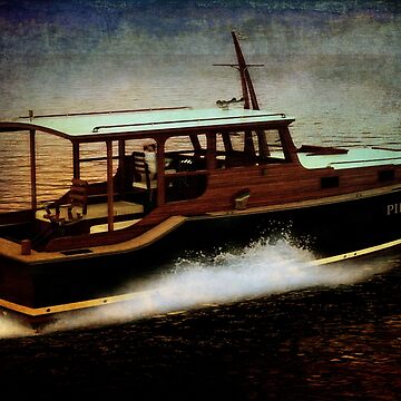 "Ernest Hemingway Pilar Boat with American Flag" Art Print for Sale by ...