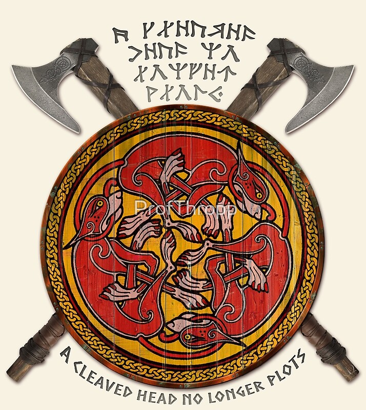 "A Cleaved Head No Longer Plots!" by ProfThropp | Redbubble