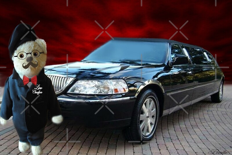 "Teddy Bear Limousine Chauffeur Card/Picture" by Bonita ђєℓℓσ | Redbubble