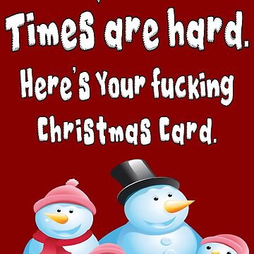 "Rude Christmas jokes Merry Christmas" Greeting Card for Sale by ...