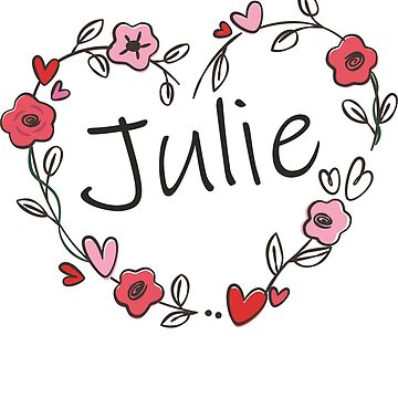 "Julie" Sticker for Sale by oleo79 | Redbubble