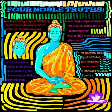 "Buddha four noble truths" Poster for Sale by KennyLucky | Redbubble