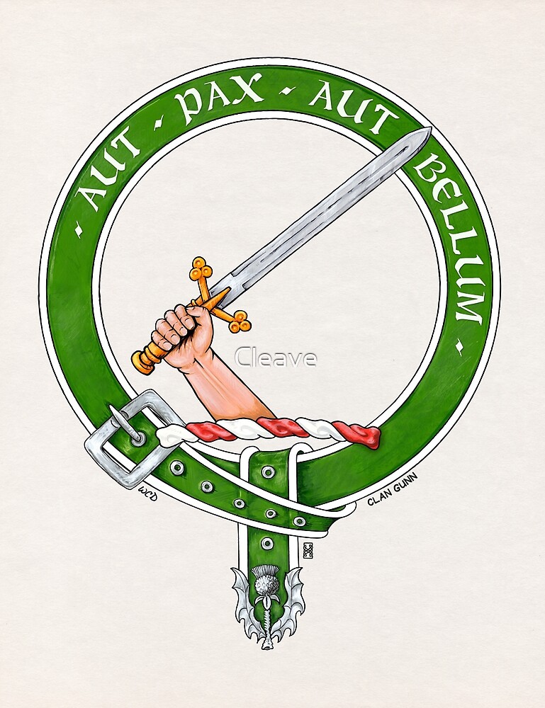 "Clan Gunn Scottish Crest" by Cleave | Redbubble