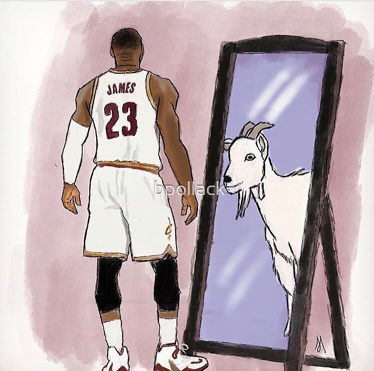 "Lebron the GOAT" by bpollack | Redbubble