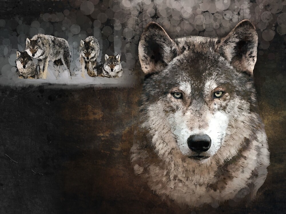 "Wolf Gang" by Marsea | Redbubble