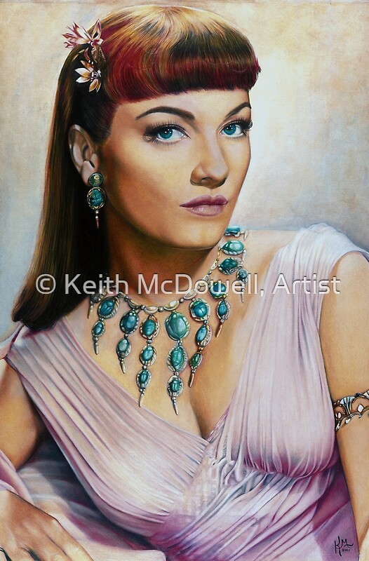 "Anne Baxter Color Pencil @ www.KeithMcDowellArtist.com " by © Keith ...
