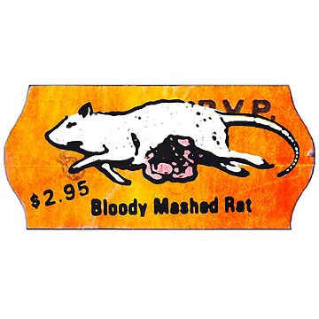 "Dead Bloods Mashed Rat" Sticker for Sale by John-Paul Sanders | Redbubble
